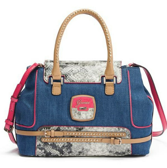 Guess | Bags | Guess Denim Handbag | Poshmark